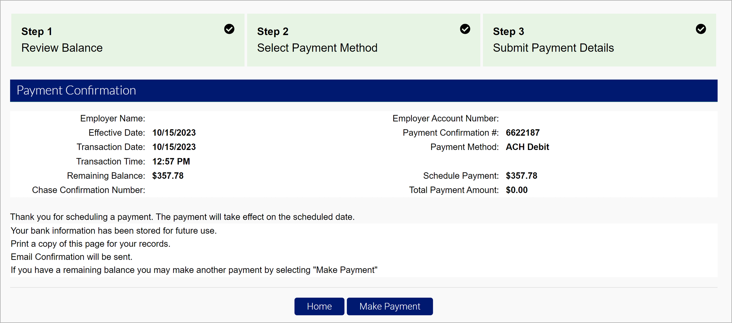Make a Payment | Department of Labor & Employment