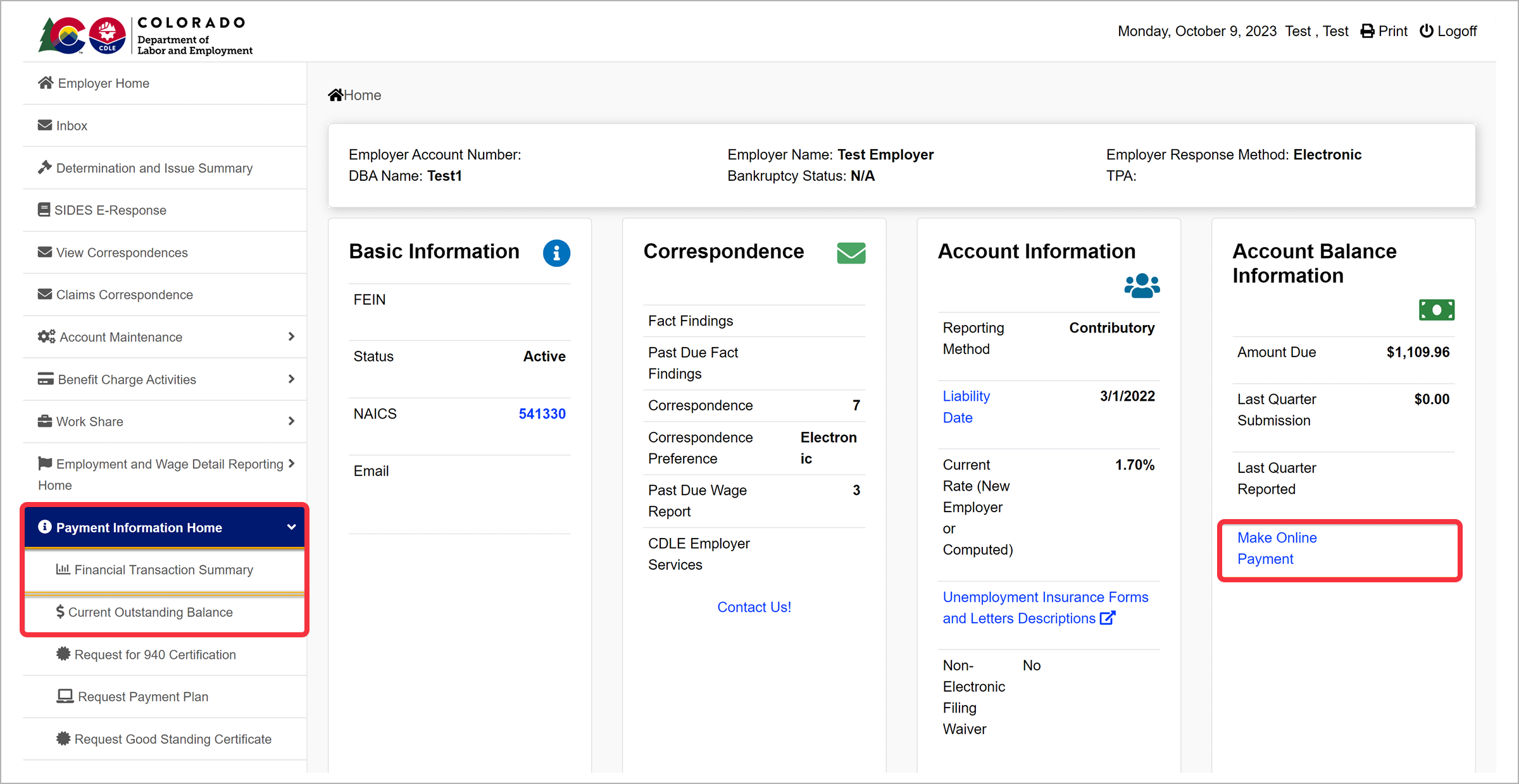 How to Make and Manage Payments in MyUI Employer+ | Department of Labor ...