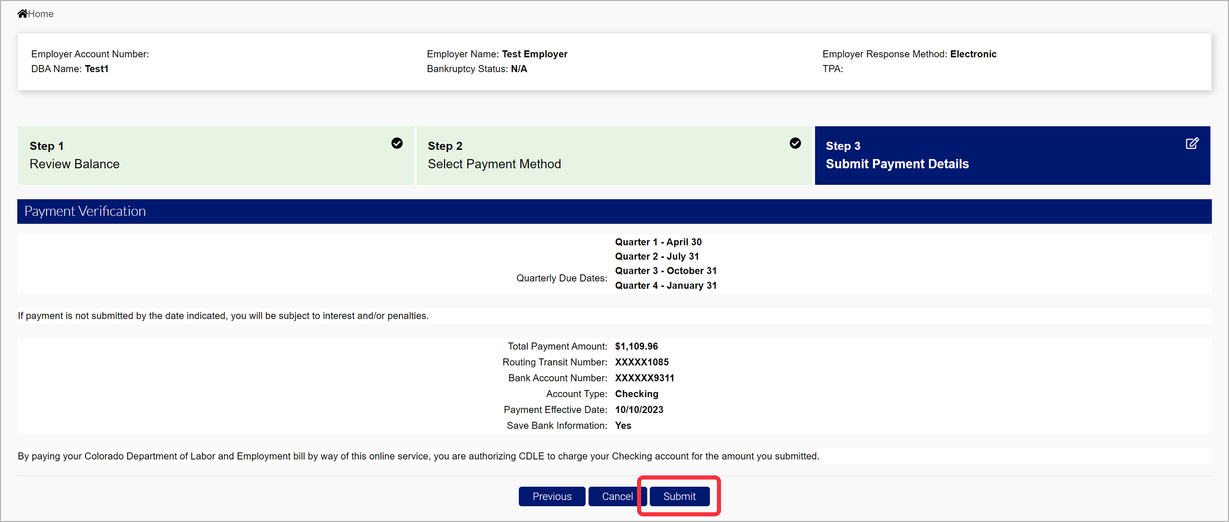 How to Make and Manage Payments in MyUI Employer+ | Department of Labor ...